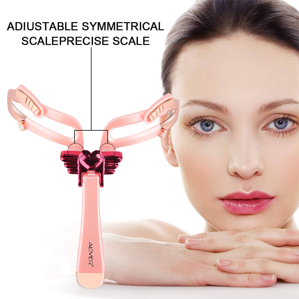 Sablon ajustabil pentru sprancene simetrice, 1 buc, Aliver - BeautyMax